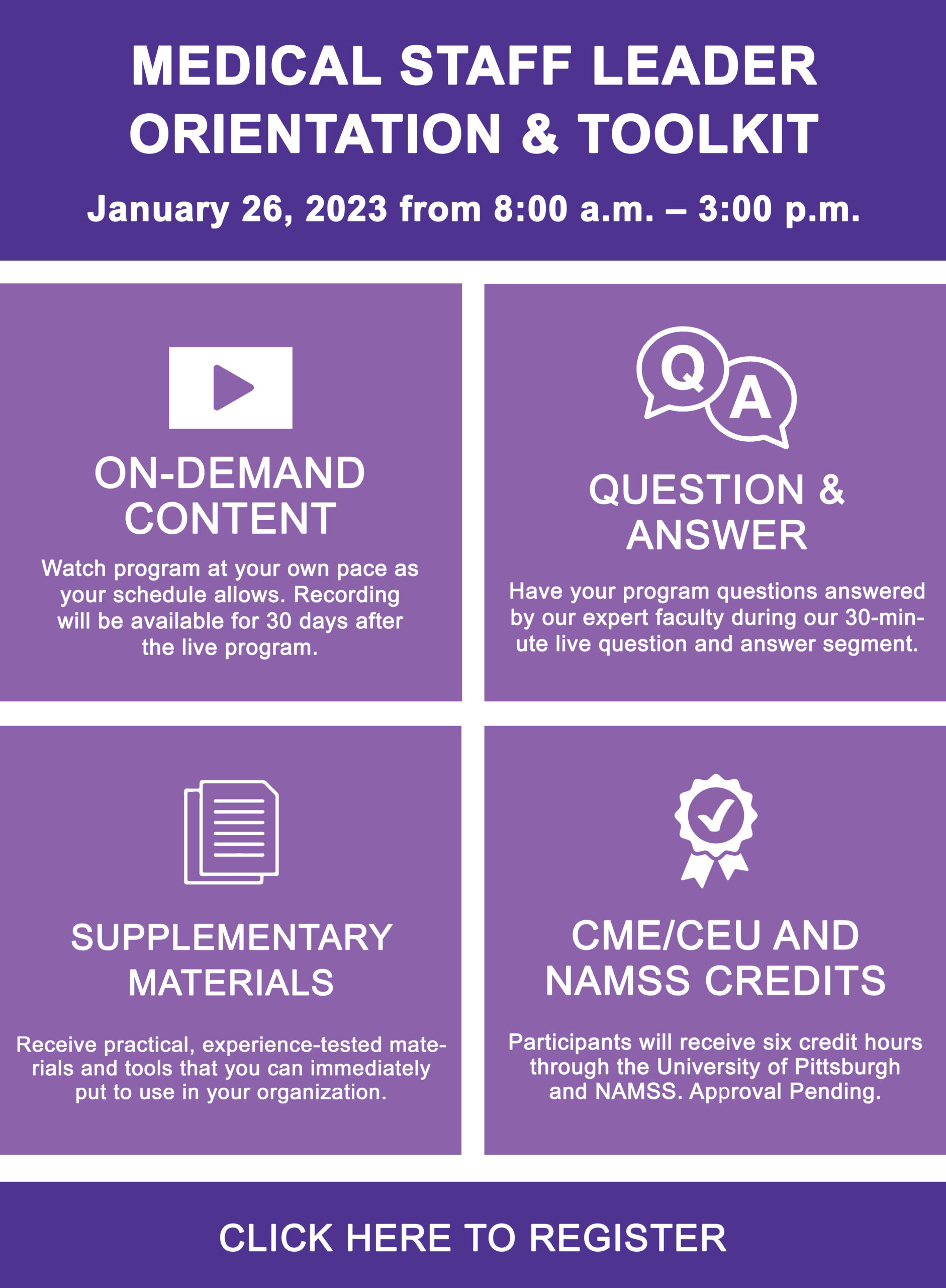 Medical Staff Leader Orientation & Toolkit